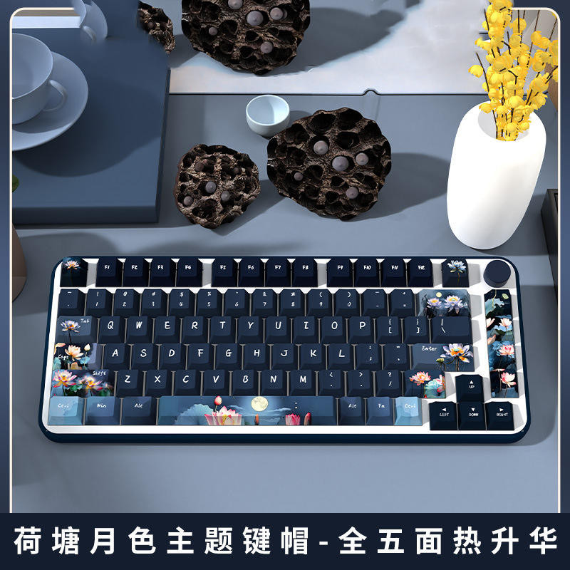 Keycaps Set For Mechanical Keyboard PBT Cherry Profile Keycap Cross ...