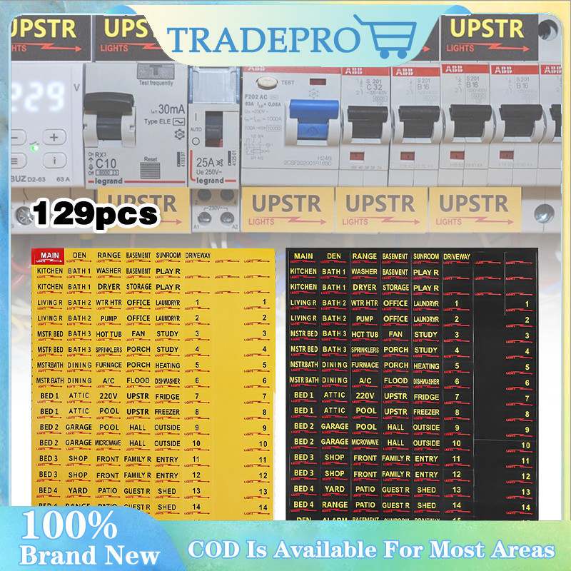 1 Sheet Circuit Breaker Labels Circuit Breaker Mark Sticker Fuse Box ...