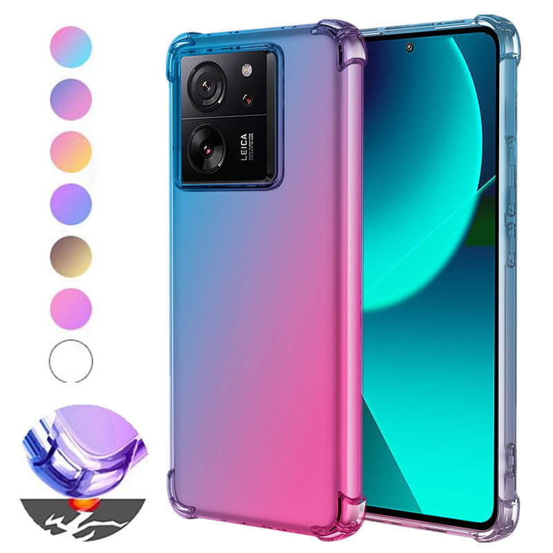 Gradient Airbag Shockproof TPU Case for Xiaomi 13T Pro Slim Anti ...