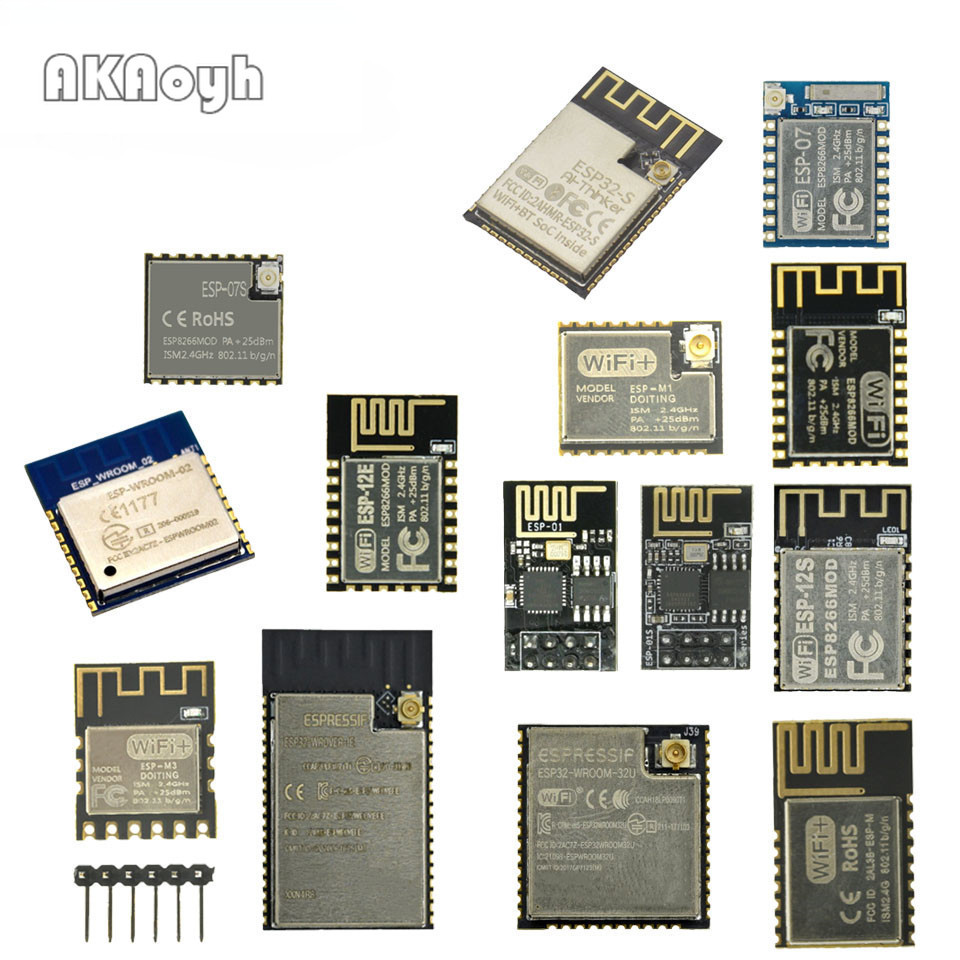 ESP8266 ESP-01 ESP-01S ESP-07 ESP-12E ESP-12F ESP-M1 ESP-M2 ESP-32 ESP ...