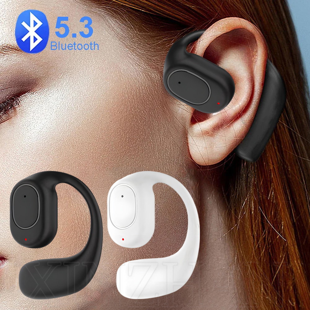Ear-Hook Full Open Earphone with Mic - Single Left Ear Air Conduction ...