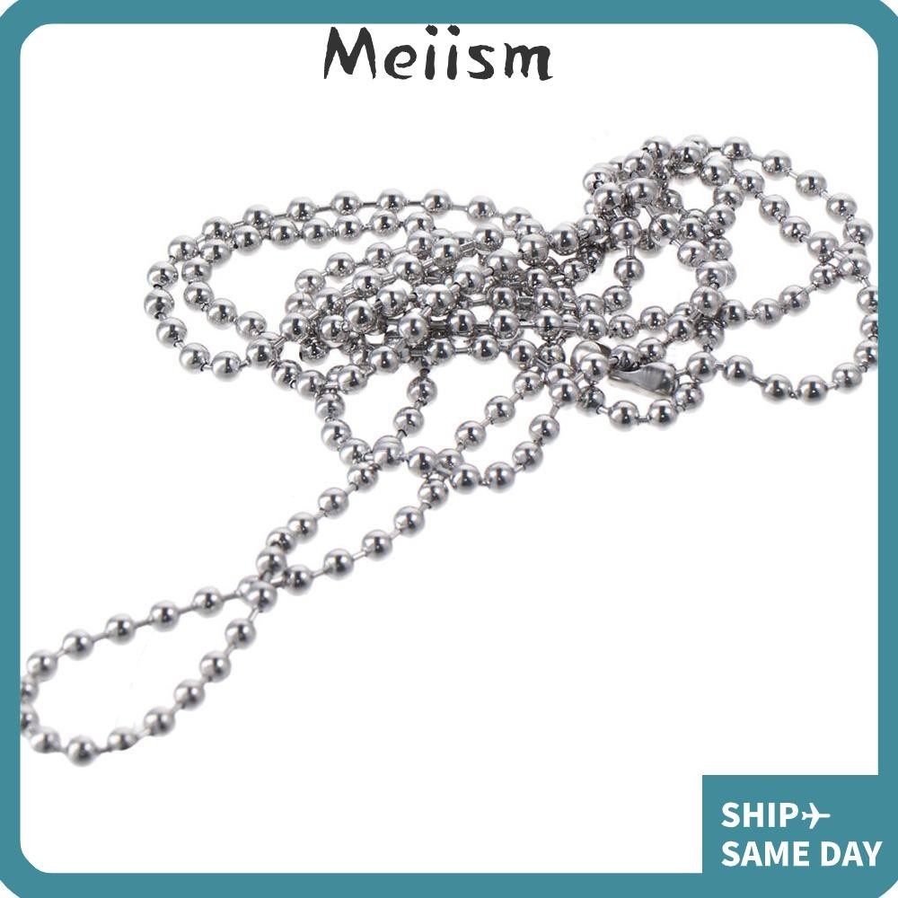 MEIISM Bead Chain Extender, Stainless Steel Silver 36" Pull Chain ...