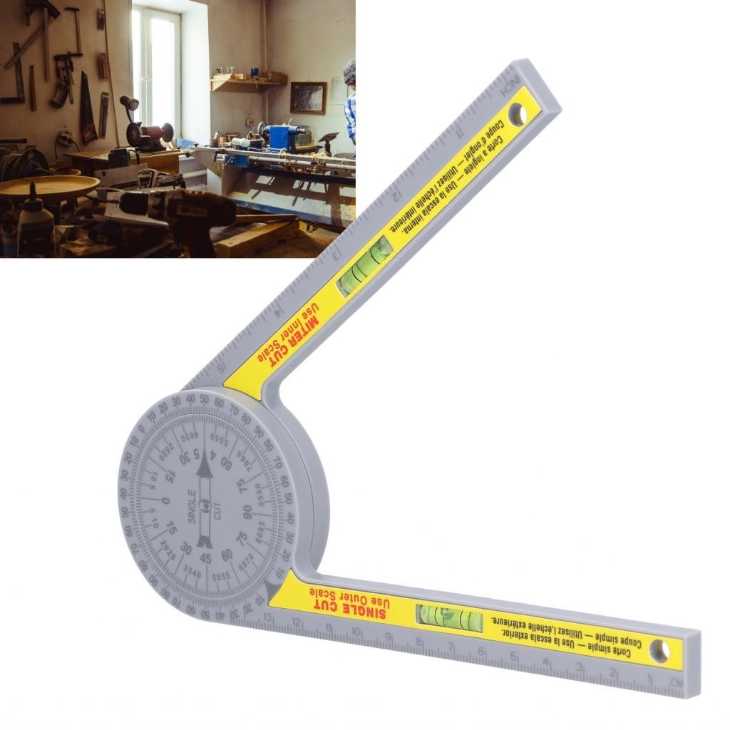 Buybybuy Angle Saw Protractor Durable Miter Small Size for Construction ...