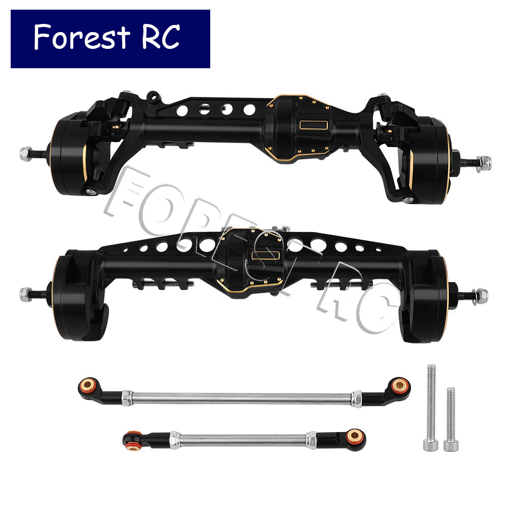 Heavy Duty Brass Counterweight Diff Cover Complete Portal Axle for 1/10 ...