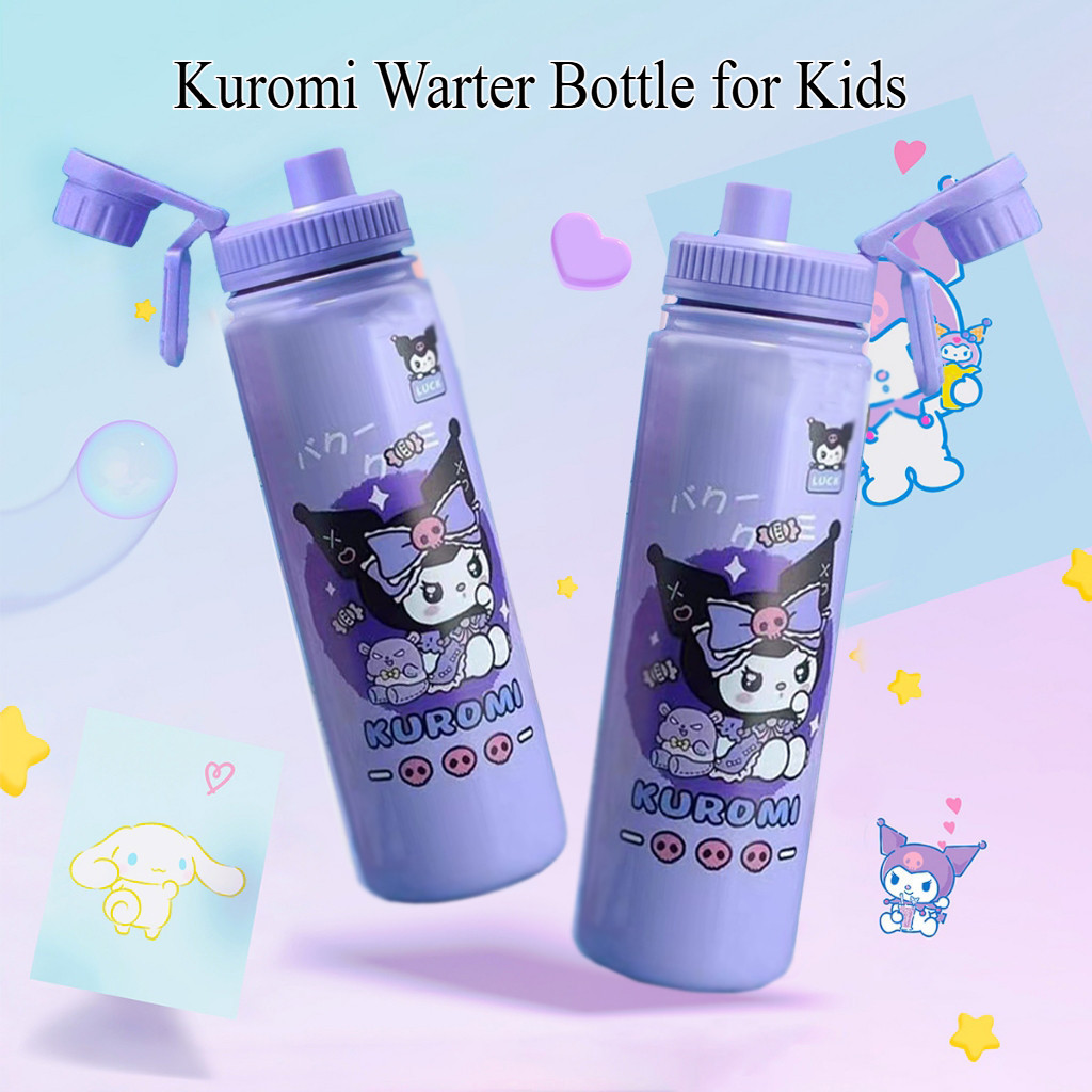 New Kuromi Warter Bottle for Kids with Filter Cute Cartoon 800ML 304 ...