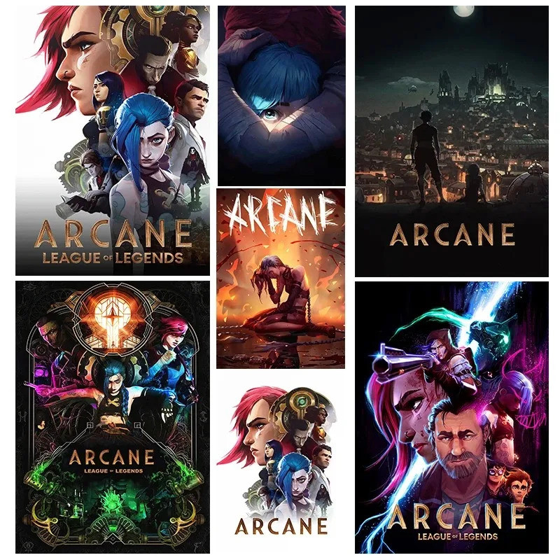 Arcane L-LOL Classic Animation Character Game Posters and Prints Canvas ...