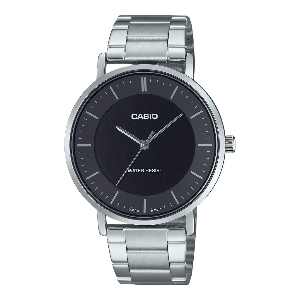 Casio (MTP-VT04D-1EDF) Silver Stainless Steel Strap Water Resist Quartz ...