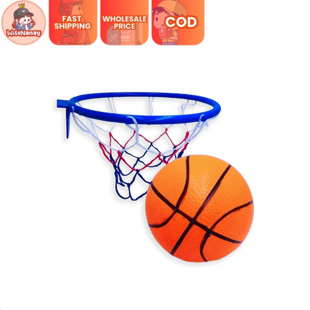 WiseNanay Basketball Ring Wall-Mounted Basketball Hoop #8037 | Shopee ...