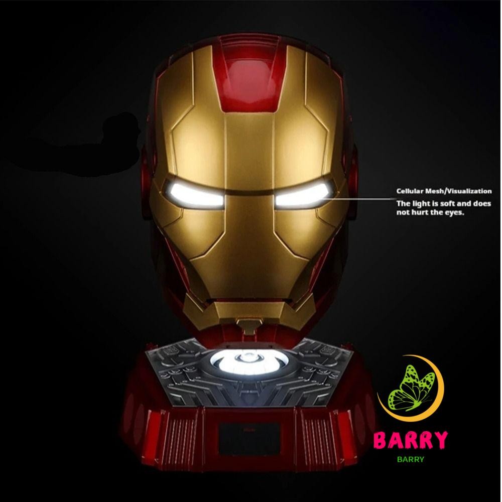 BARRY Anime Iron Man Headgear, Trick Toys Luminous Cosplay Masks, Funny ...