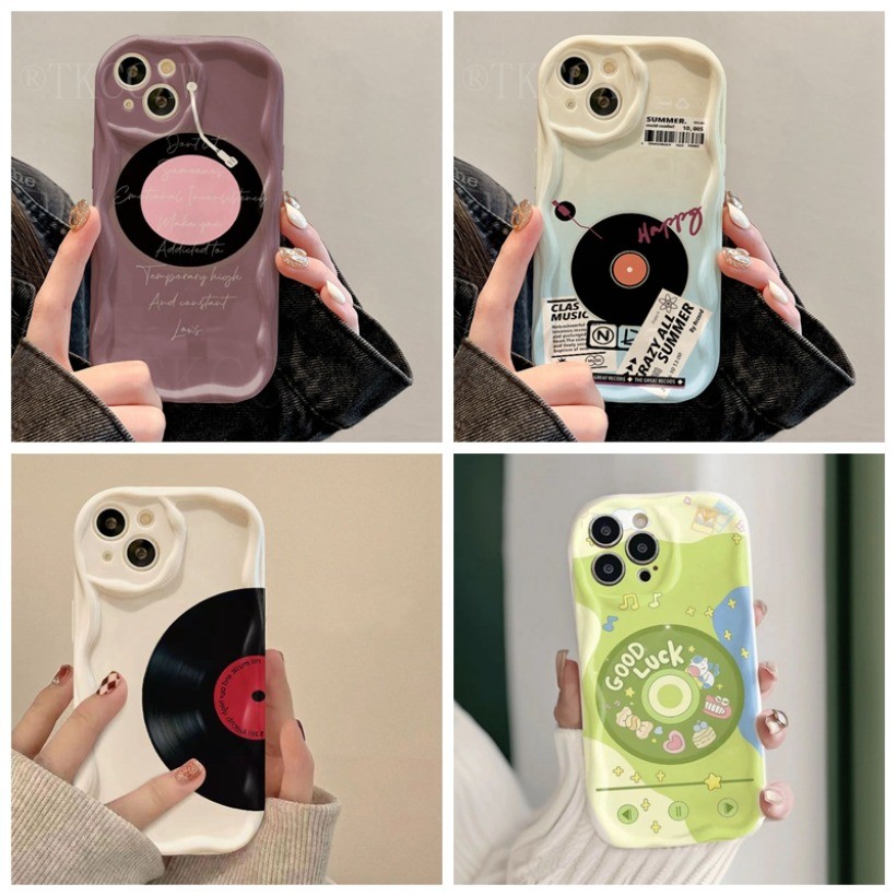 Retro Music Player CD Pattern Phone Case Compatible For Samsung A06 A16 ...