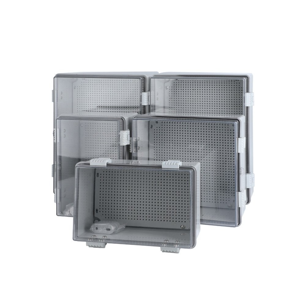 Transparent Lid Outdoor Waterproof Box Hinge Buckle Foundation Box Wall ...