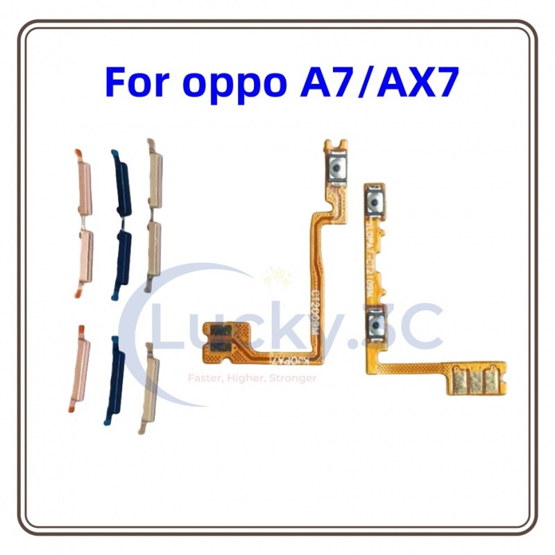 Power on off button flex for OPPO A7 AX7 CPH1903 volume Up Down Side ...