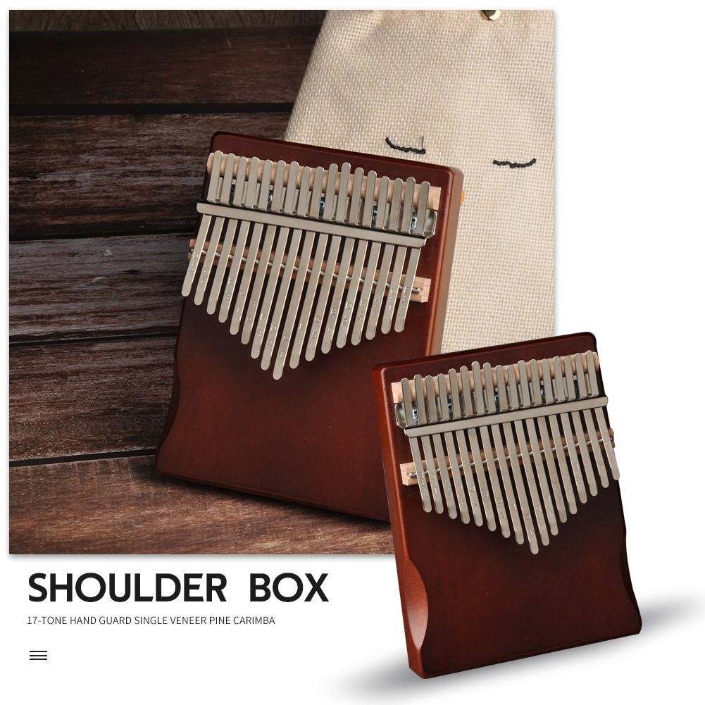 17 Keys Kalimba Pine Wood Musical Instrument Thumb Finger Piano for ...