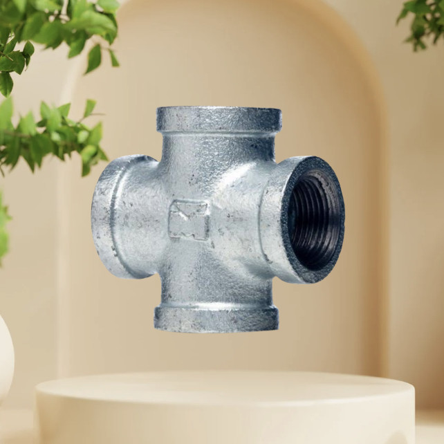 1/2 3/4 1 GI CROSS FITTINGS STEEL PIPE PLUMBING | Shopee Philippines