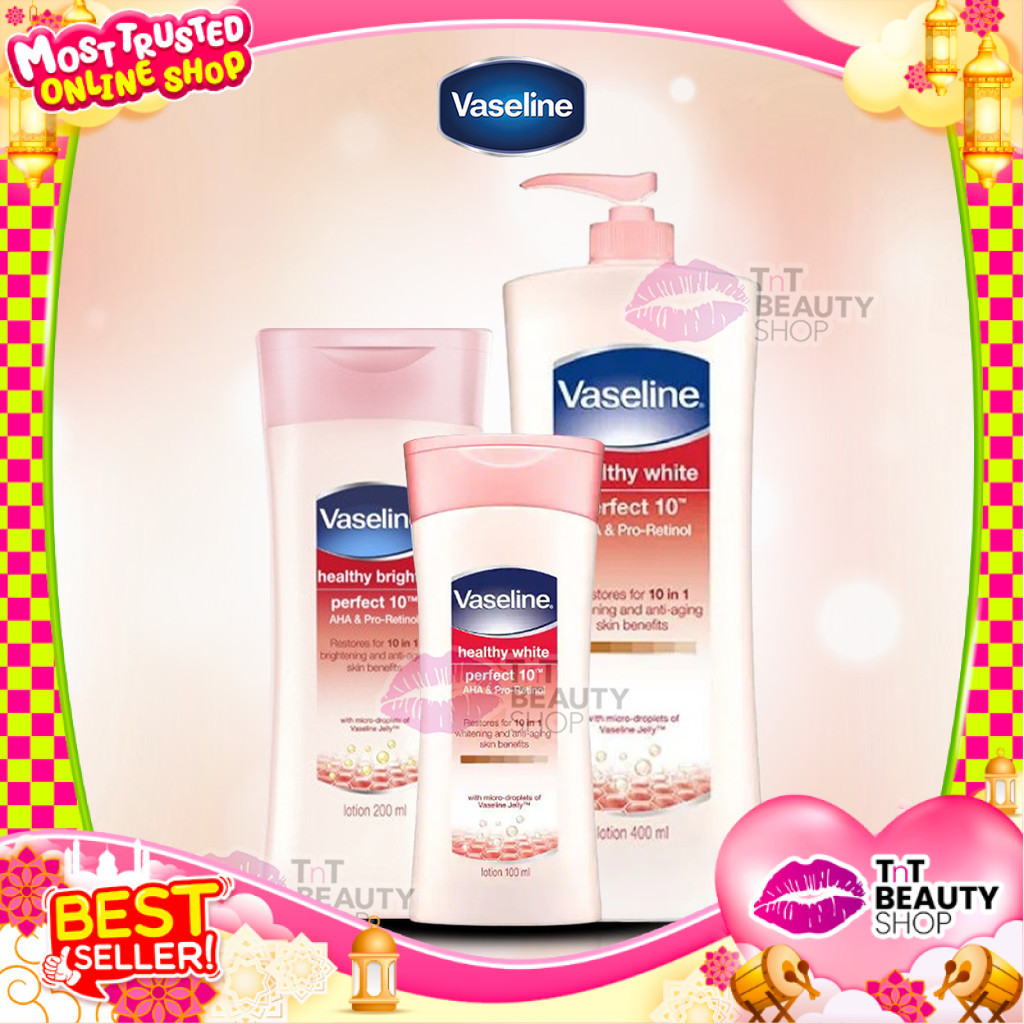 Vaseline Healthy White Perfect 10 Lotion 100ml - 200ml - 400 ml ...