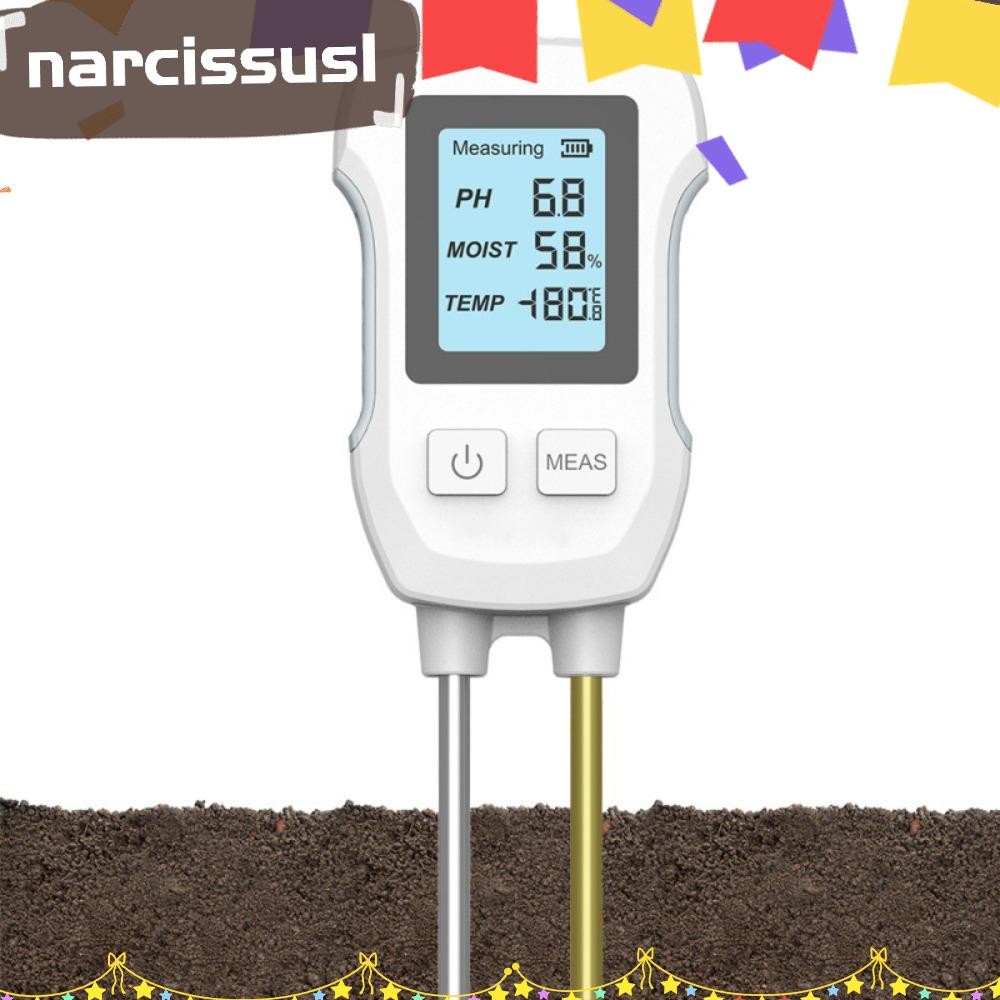NARCIS Digital LCD Soil Tester, 3 in 1 Double Probe Digital Moisture ...