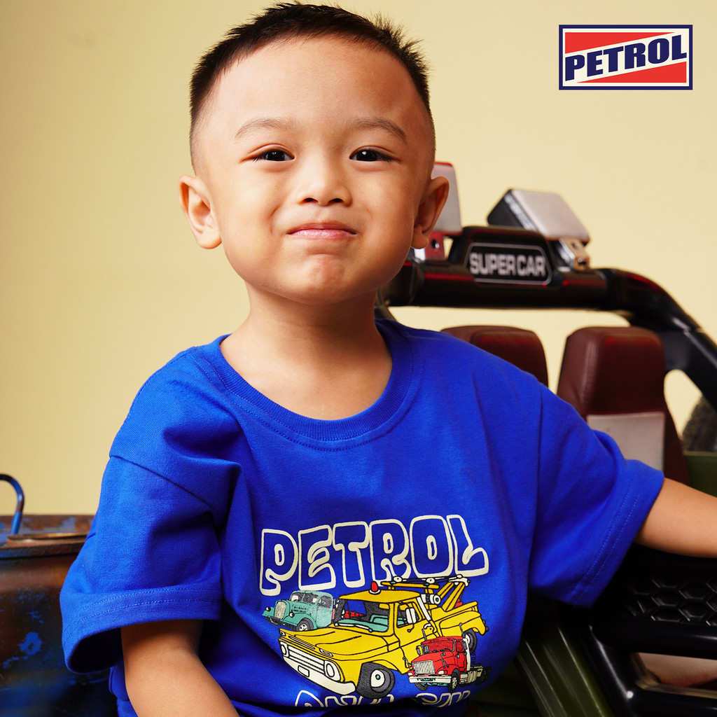 Petrol Children's Basic Tees Regular Fitting CVC Jersey Fabric for Toddler 156896-U (True Blue ...