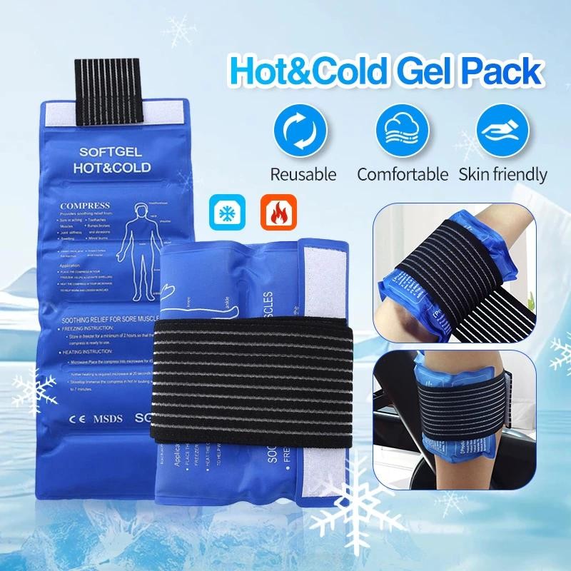 Ice Pack Bag Gel Pack Compress Knee Ice Wrap Hot and Cold Pack for ...