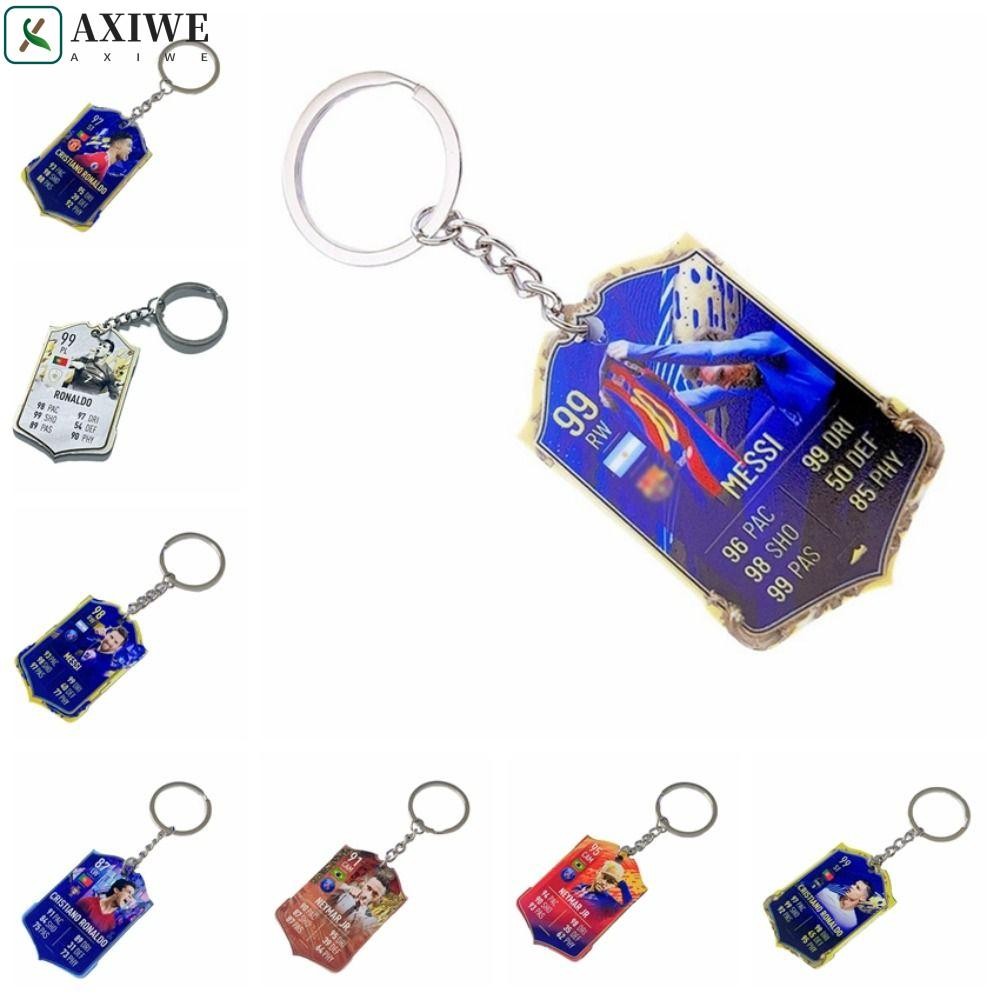 AXIWE Football Keyring, Messi Beckham Soccer Key Chain, World Cup ...