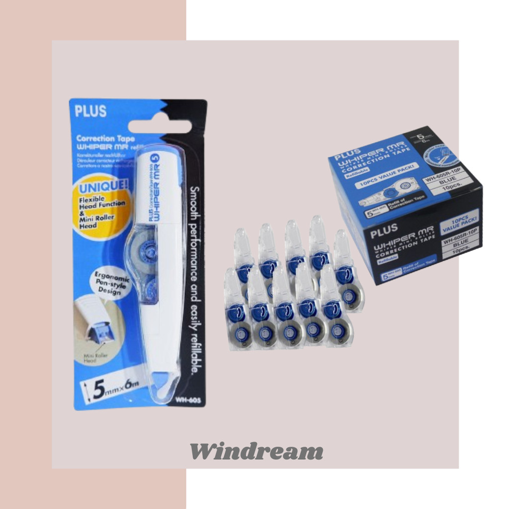 Correction tape PLUS CORRECTION TAPE WH-605 wh-605 refill | Shopee ...