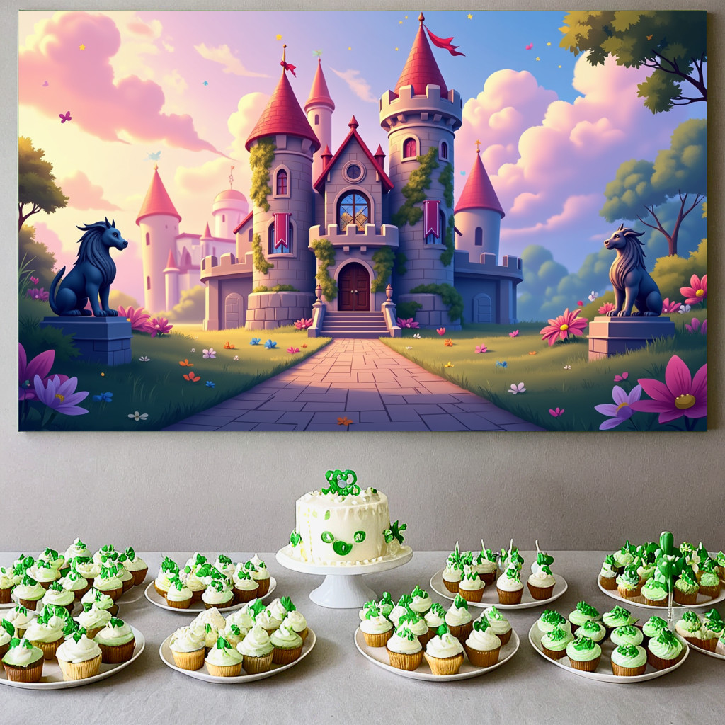 Fairytale Castle Backdrop Banner Photography Props Decorations Party ...