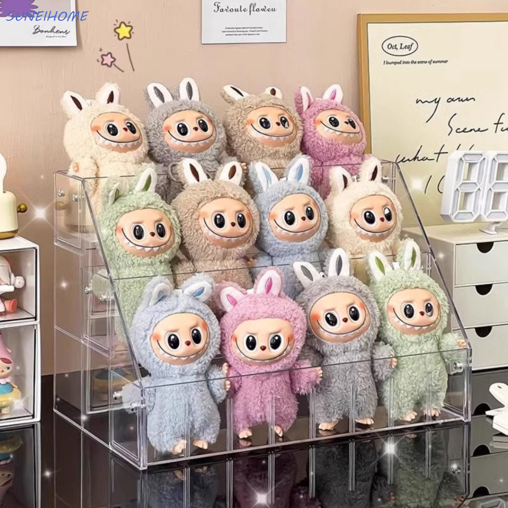 SUNEIHOME Labubu Pendant Display Box, Ladder Rack Transparent Labubu ...