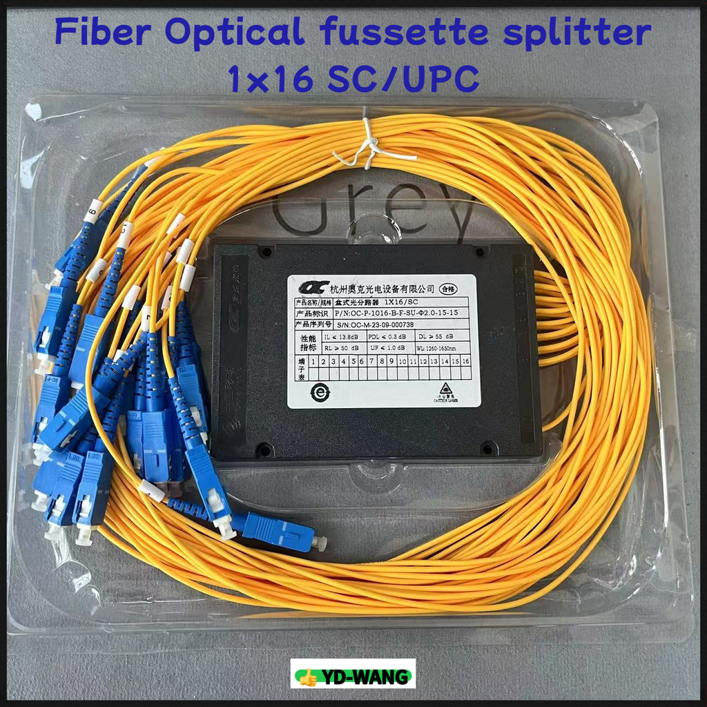 1x16 Telecom PLC Cassette SC Compact Optical Splitter Planar Waveguide ...