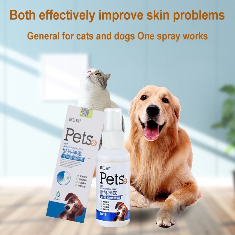 Treatment of pet skin diseases Pet Anti fungal Spray 50ml Pet Skin ...