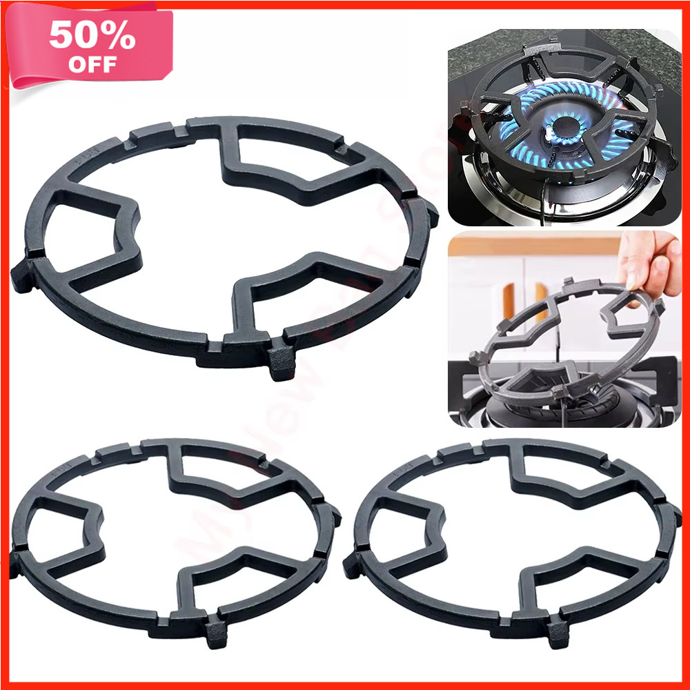 Universal Non Slip Cast Iron Stove Wok Support Rack Burner for Kitchen ...