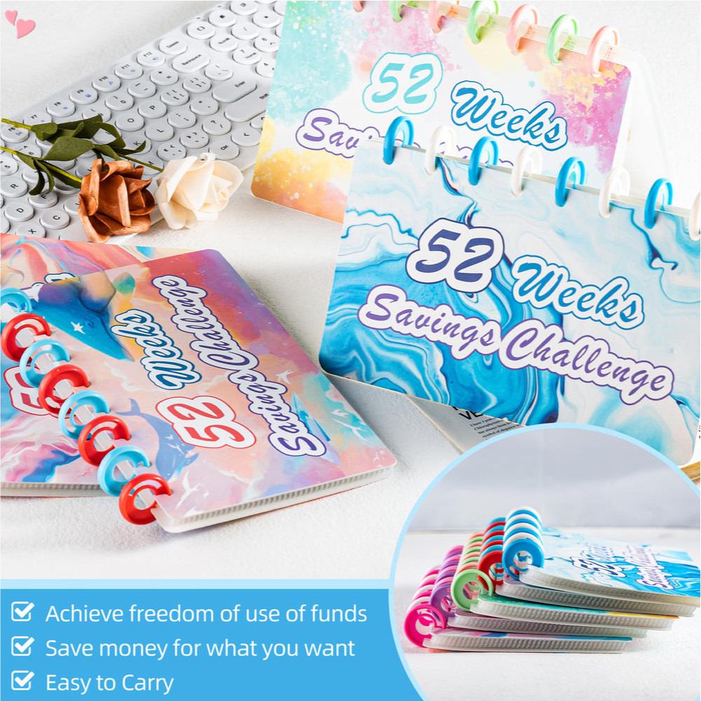 Money Saving Binder, 52 Week Money Saving Challenge Binder, Reusable ...