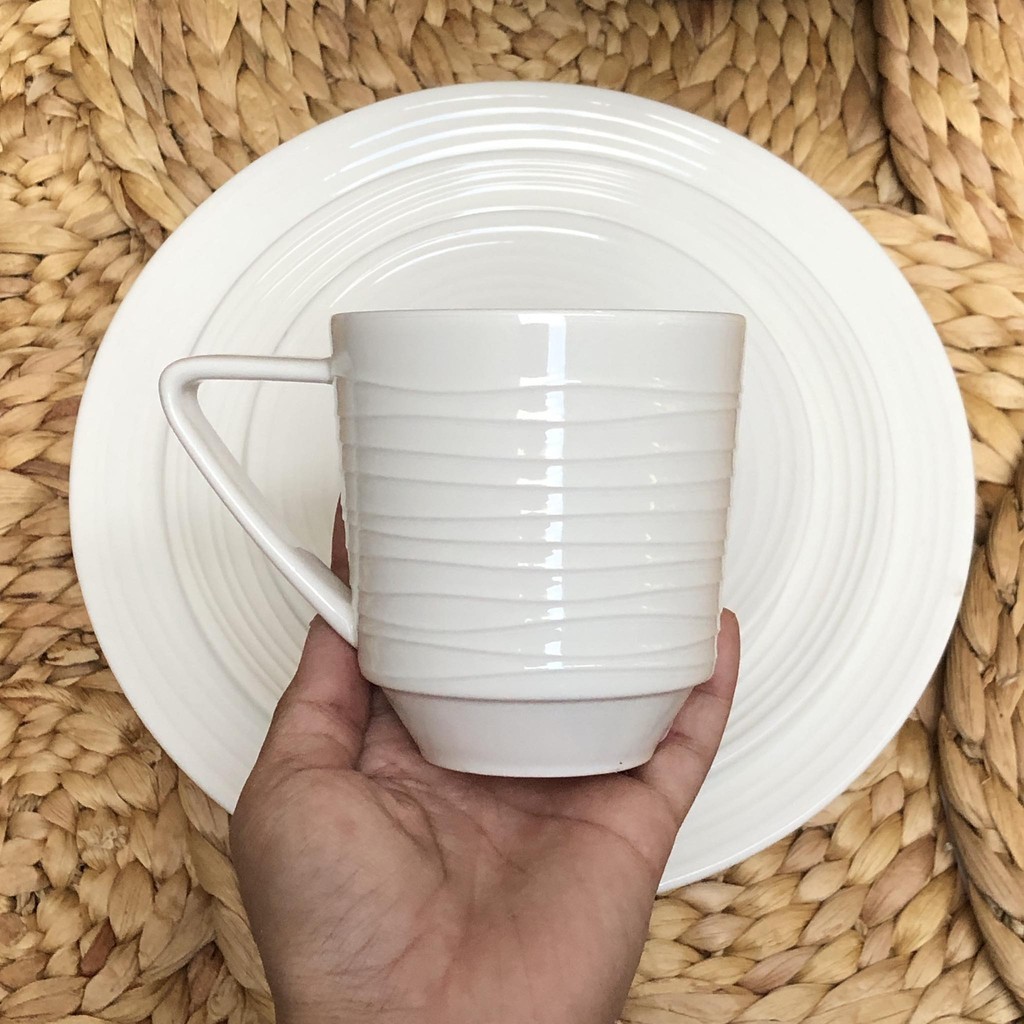 Max Plain White Ceramic Dinnerware Collection | Shopee Philippines