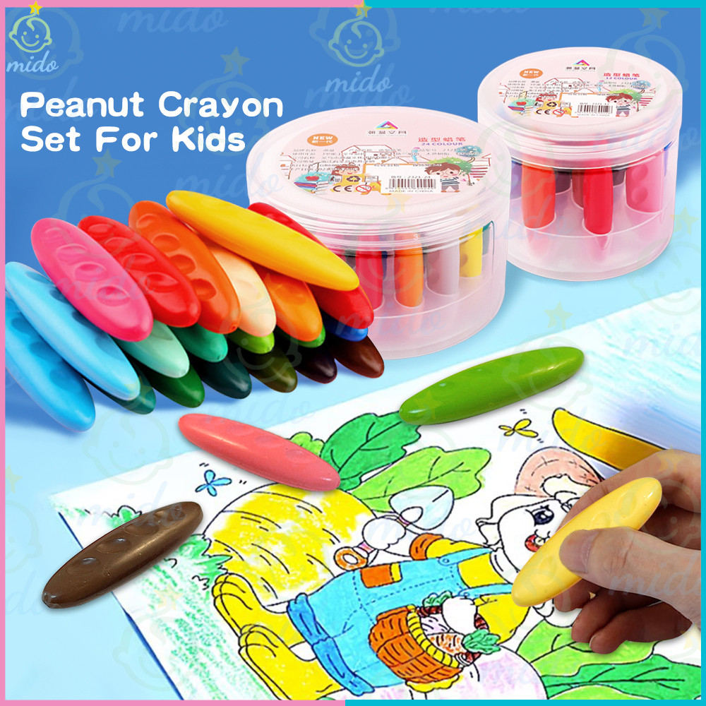 MD 12/24/36Colors plastic crayons for kids Washable Crayons Do Not ...