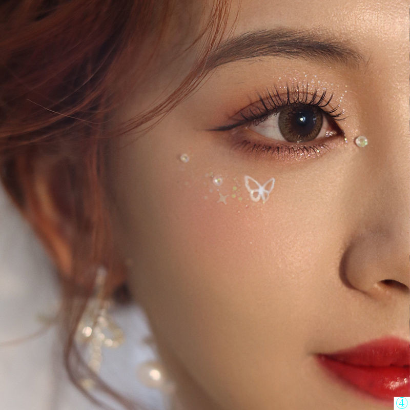 Eye Makeup Face Bright Diamond Pearl Diamond Sequins Music Festival ...