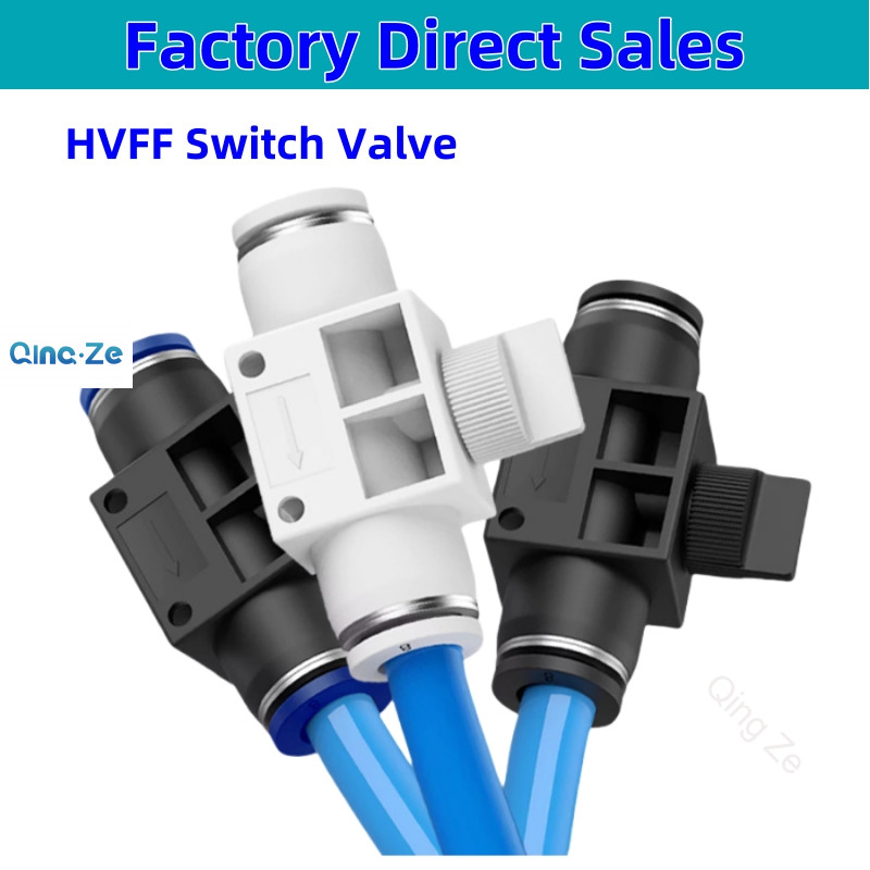 OD 4mm 6mm 8mm 10mm 12mm Air Pneumatic Hose Tube Hand Valve Valves 2 ...