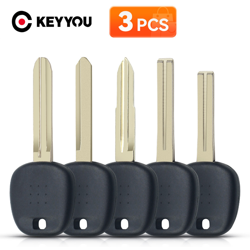 3pcs Transponder chip Car Key Case For Toyota VIOS Fortuner Wigo Innova ...
