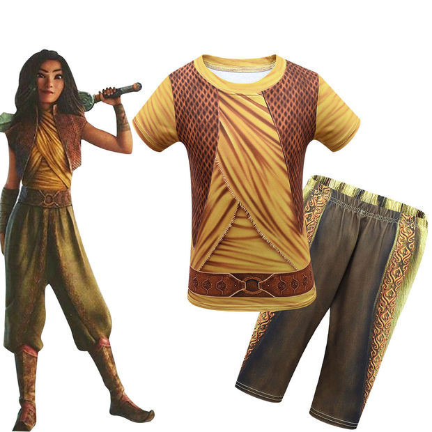 Raya and The Last Dragon Raya cosplay Dragon Raya Costume Set Children ...