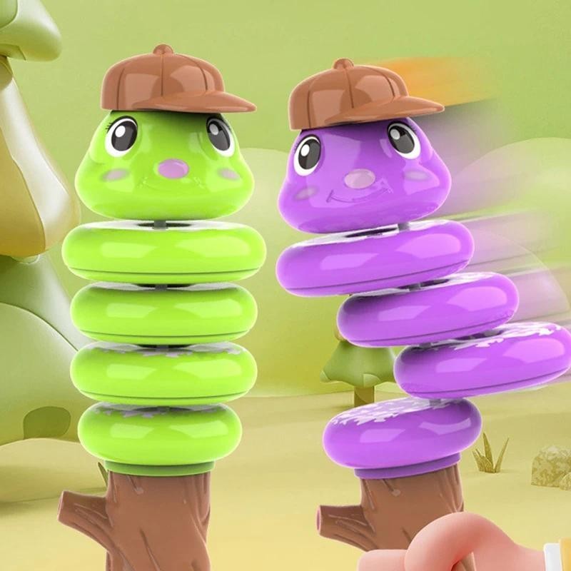 Twisted Balance Swinging Snake Whistle Toy Rotating Duck Decompression ...