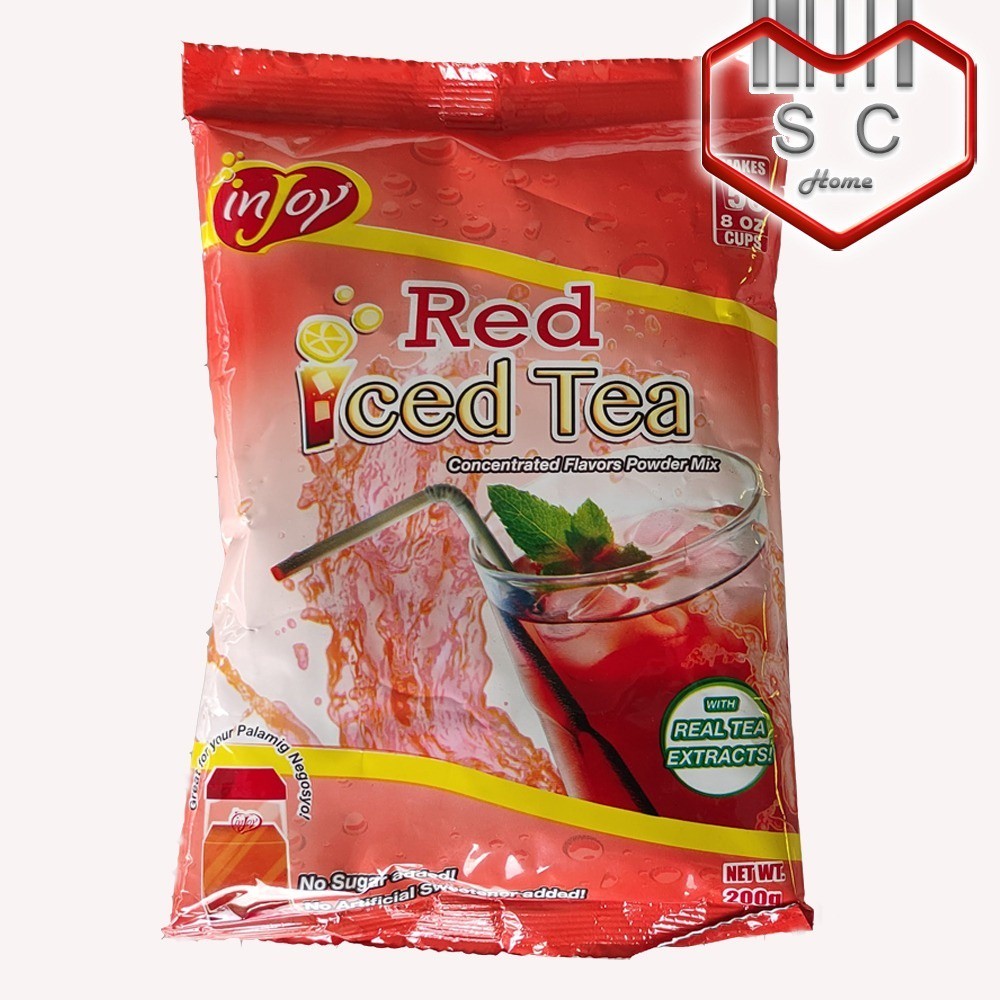 Injoy Unsweetened Red Iced Tea Milk Tea 200g Supercharge | Shopee ...