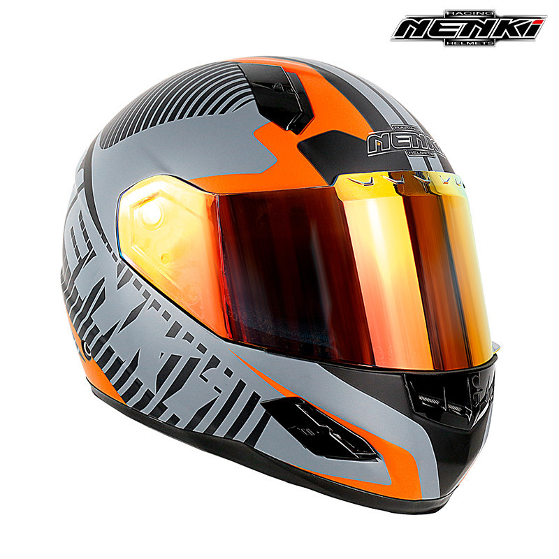 NENKI HELMET FULL FACE FIBERGLASS HELMET NK-856 (FREE GIFTS) | Shopee ...