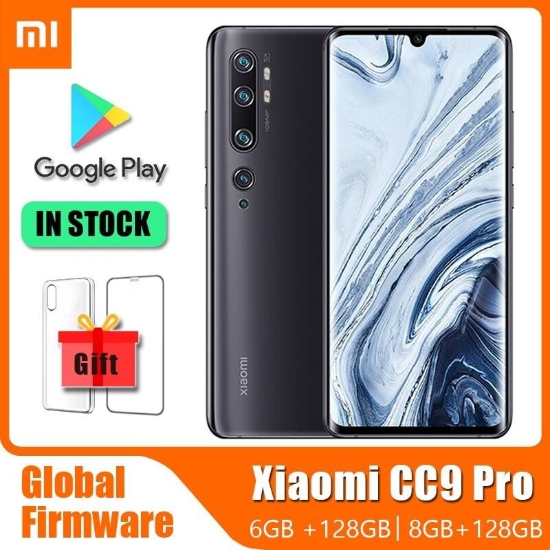Xiaomi CC9 Pro Smartphone Global Version Mi Note 10 4G Cellphone 50x Zoom 100 Million 5260mAh ...