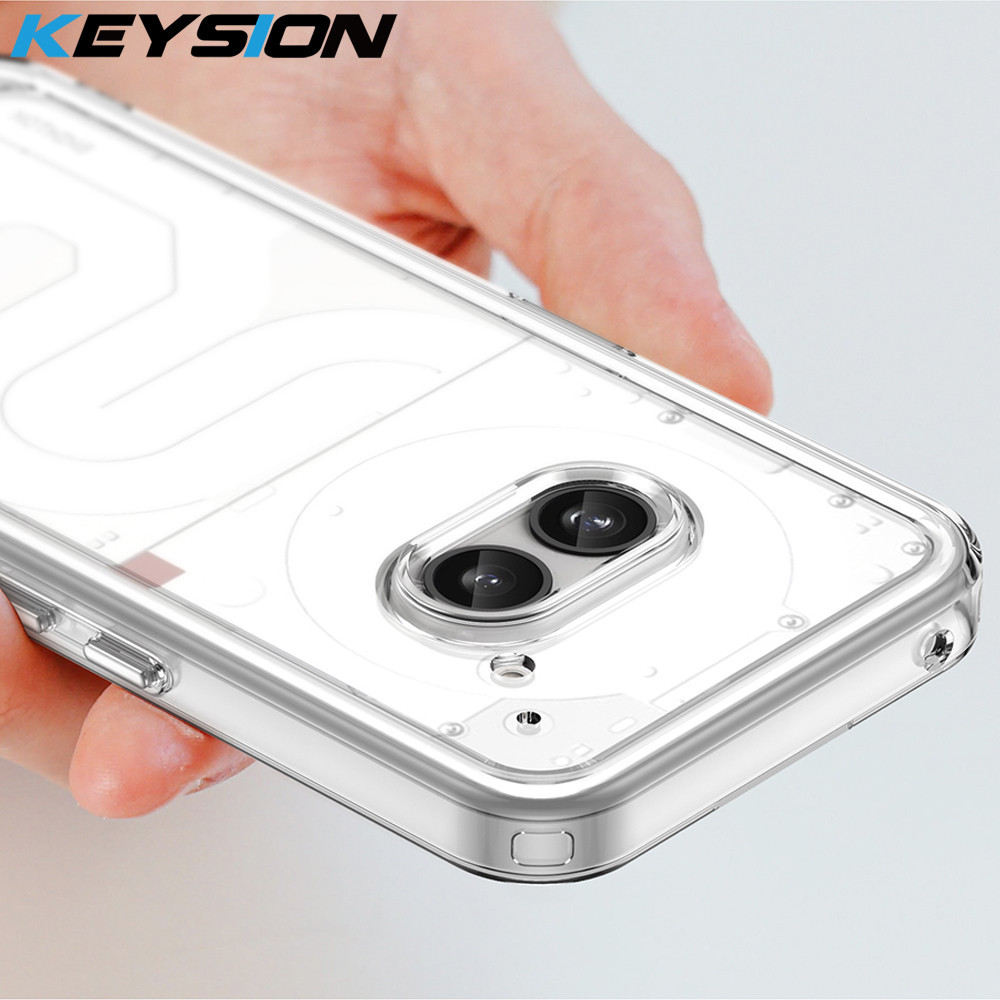 KEYSION Transparent Shockproof Case for Nothing Phone 2A Soft TPU ...