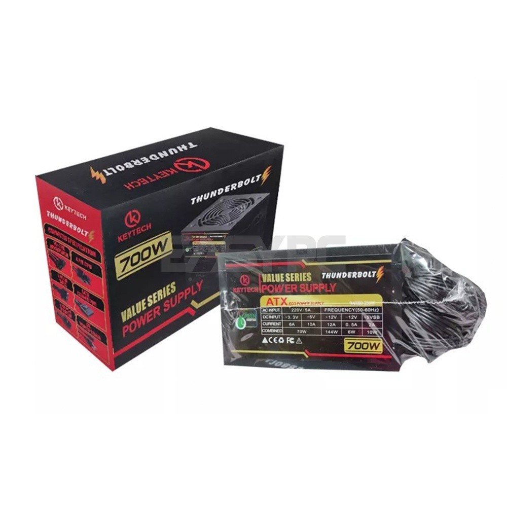 EasyPC | Keytech Thunderbolt 700watts/ 750watts and 800watts power ...