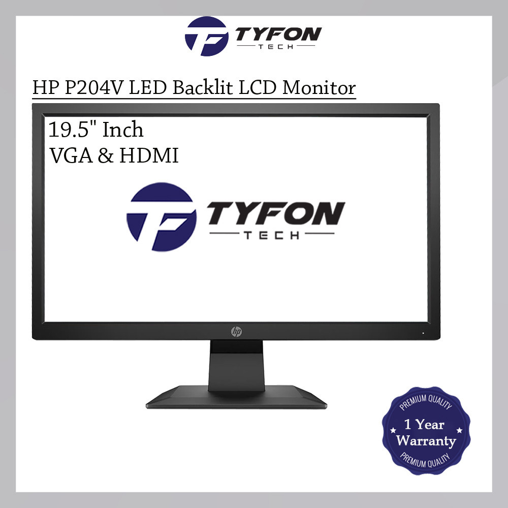 HP 19.5" Inch Widescreen LED Backlit LCD Monitor P204V (Refurbished ...