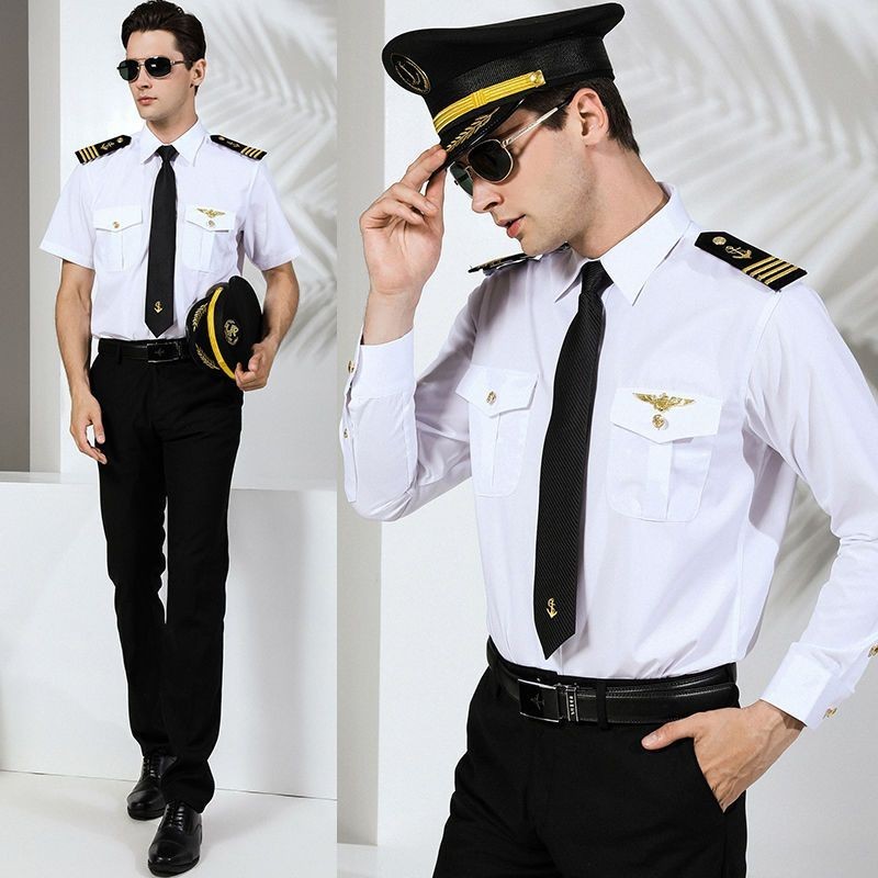 [Shipping Within 24 Hours] New Style Seaman Uniform Shirt Cruise ...