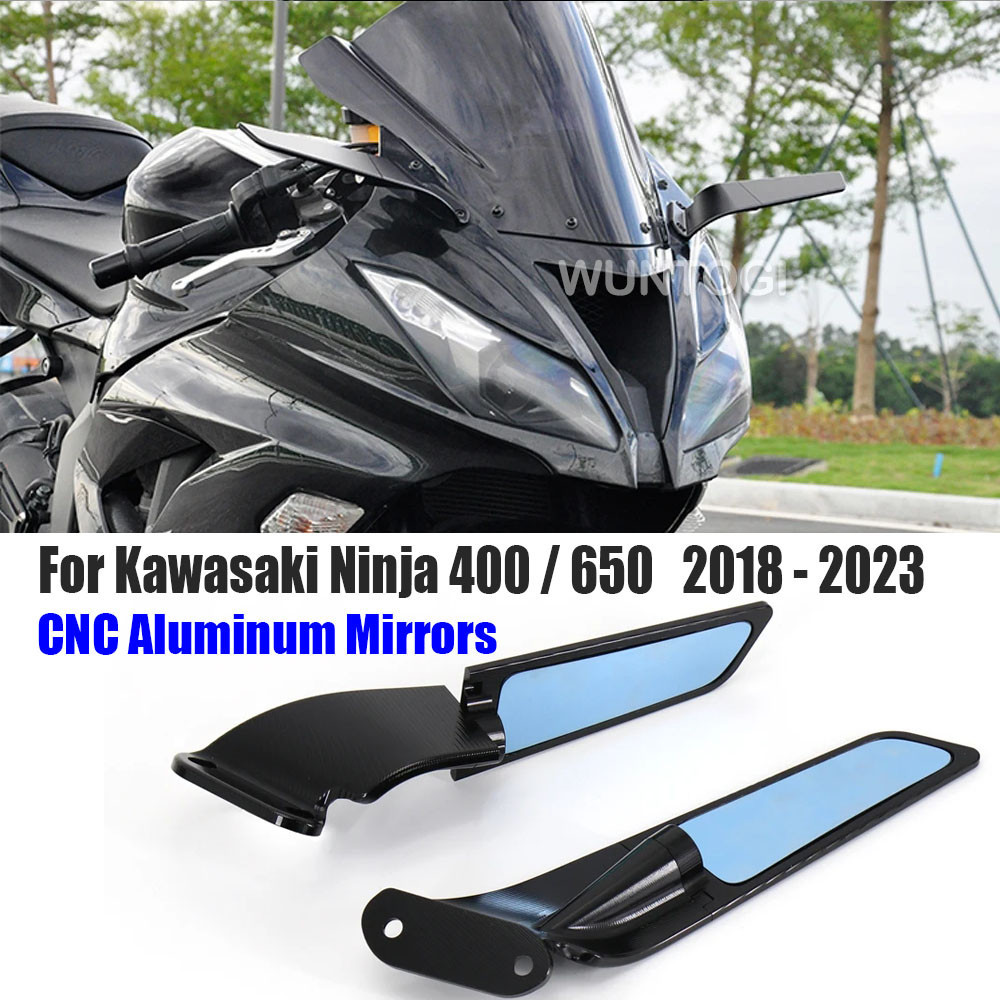 Motorcycle Mirrors For kawasaki Ninja 400 Ninja 650 2018-2023 ZX25R ZX4R/RR ZX6R 2024 Adjustable ...