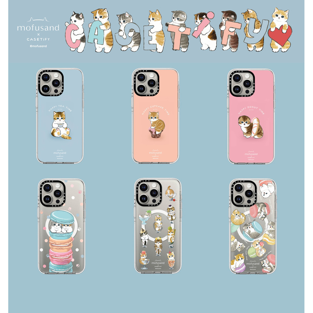 CASECASE X Mofusand Series Clear Case Magnetic suction Clear Hard ...