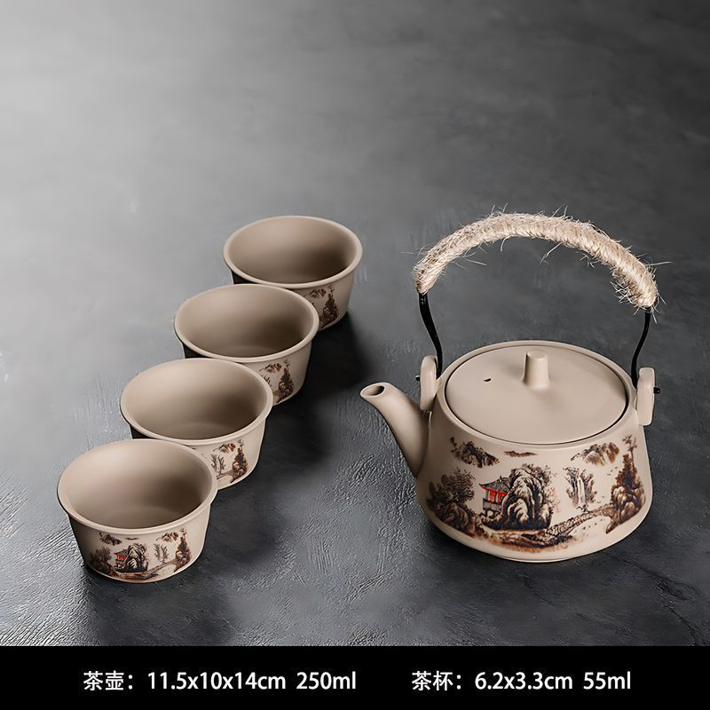 [Super Economical Tea Set] Old Clay Tea Ceremony Accessories Optional ...