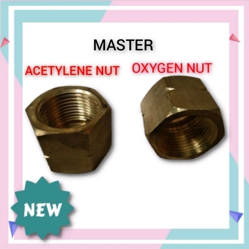 MASTER OXYGEN TANK NUT / ACETYLENE TANK NUT, REGULATOR INLET CONNECTOR ...