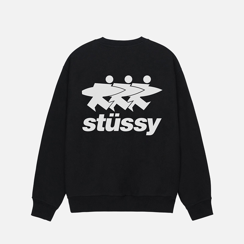 STU 24SS SURFWALK CREW SWEATSHIRT BLACK | Shopee Philippines