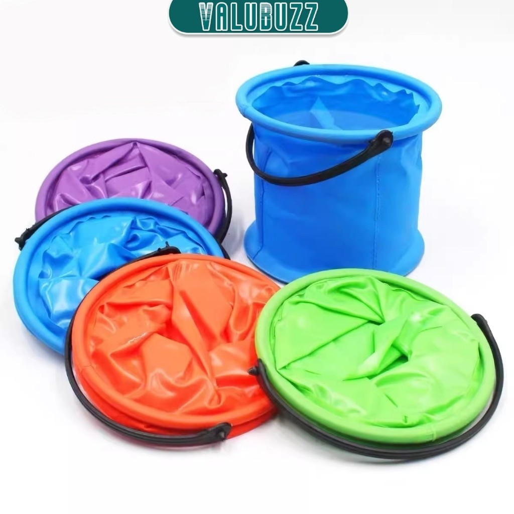 VLB Foldable Barrel Portable Catch Fish Bucket Water Bucket | Shopee ...